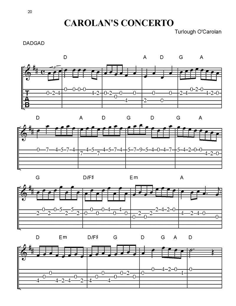 DADGAD Celtic Guitar Flatpicking Book | Kalymi Music