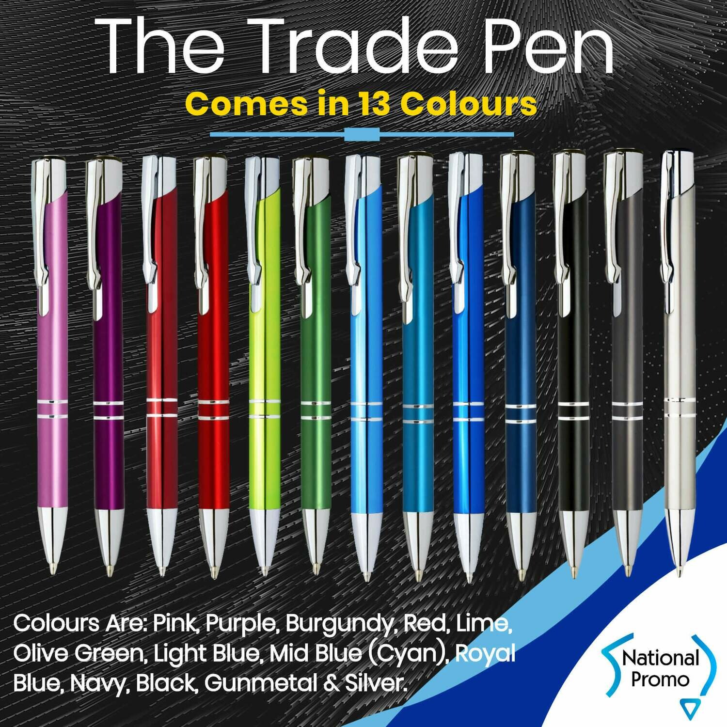50 x SLIM TRADE METAL PENS for $40 | National Promo