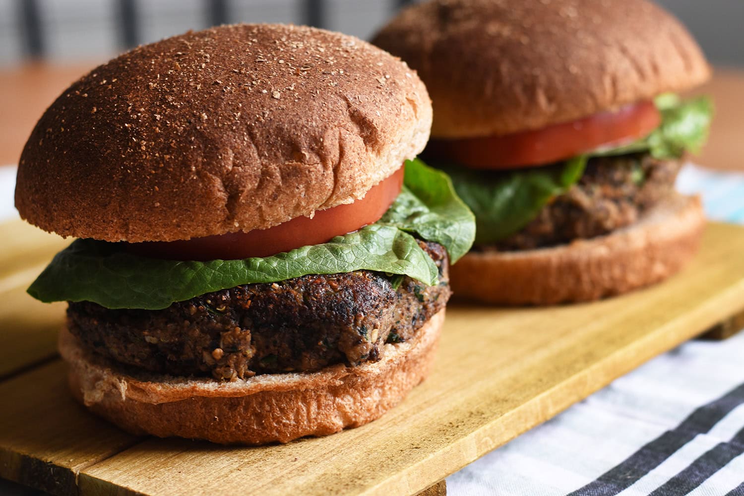 Healthy Vegan Veggie Burger Recipe