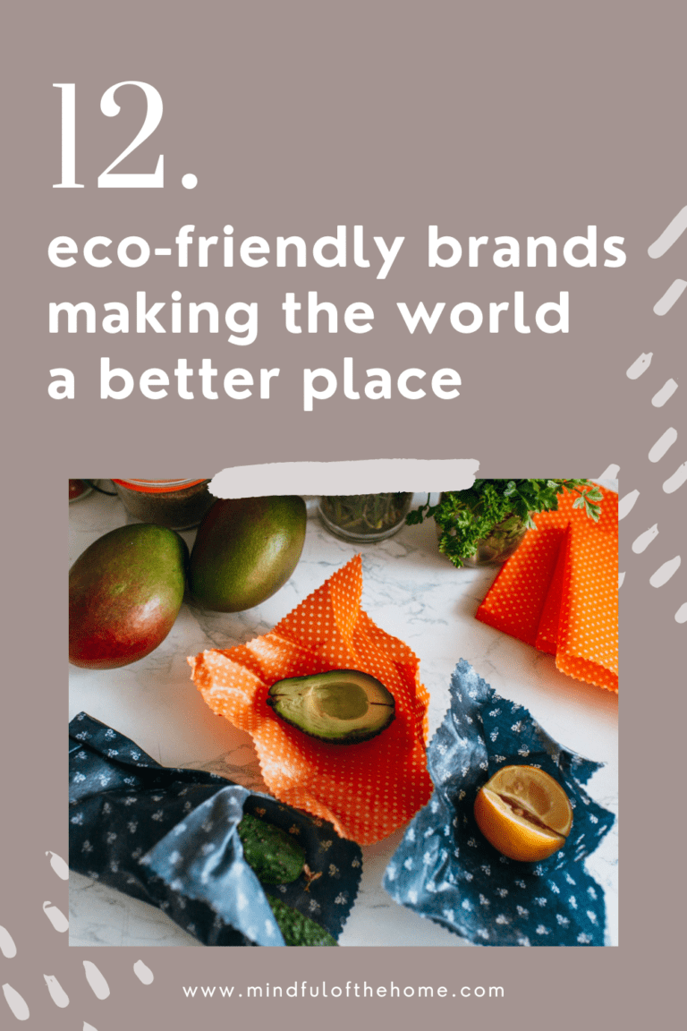 12 Eco-Friendly Brands that Love our Planet - Mindful of the Home