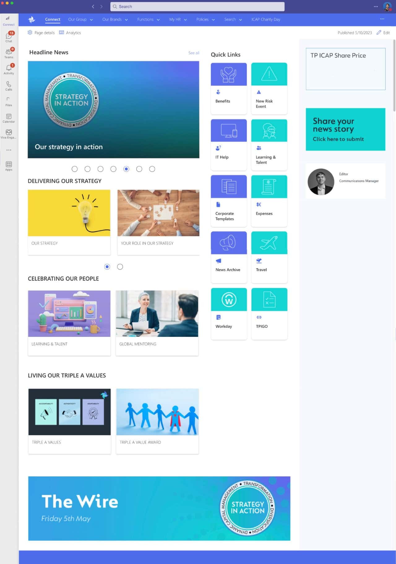 SharePoint Case Study: 7 Day Intranet Transformation for TP ICAP