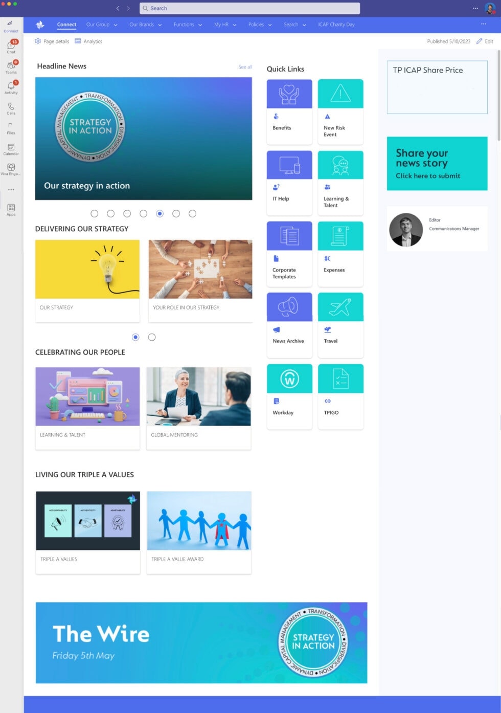 SharePoint Intranet Examples | Silicon Reef