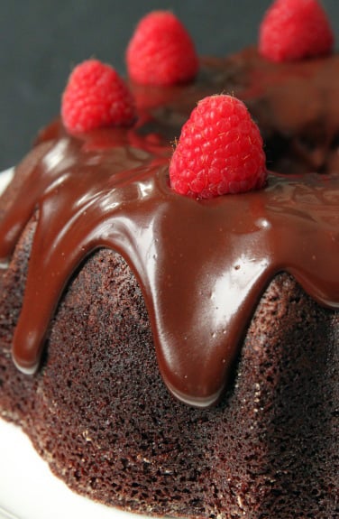 Chocolate Raspberry Bundt Cake | Good Life Eats