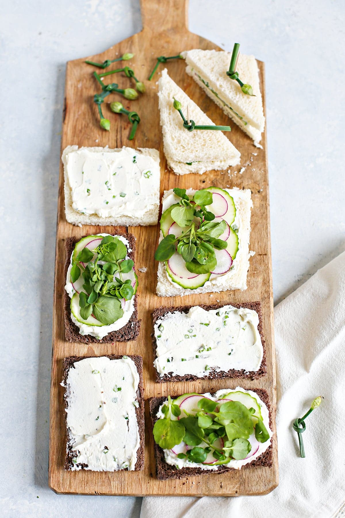 Cucumber Watercress Sandwich (Baby Shower Tea Sandwiches) | Good Life Eats