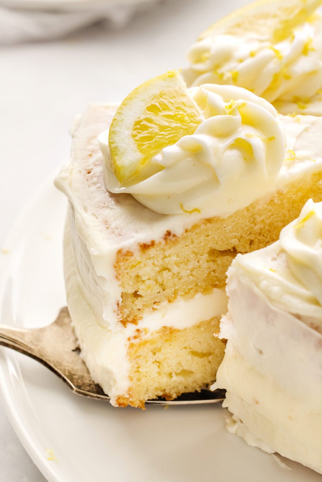 Lemon Layer Cake with Lemon Cream Cheese Frosting | Good Life Eats