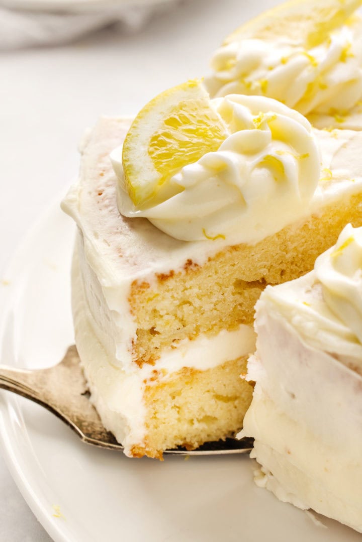 Lemon Layer Cake with Lemon Cream Cheese Frosting | Good Life Eats