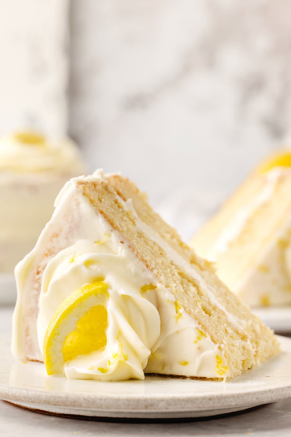 Lemon Layer Cake with Lemon Cream Cheese Frosting | Good Life Eats
