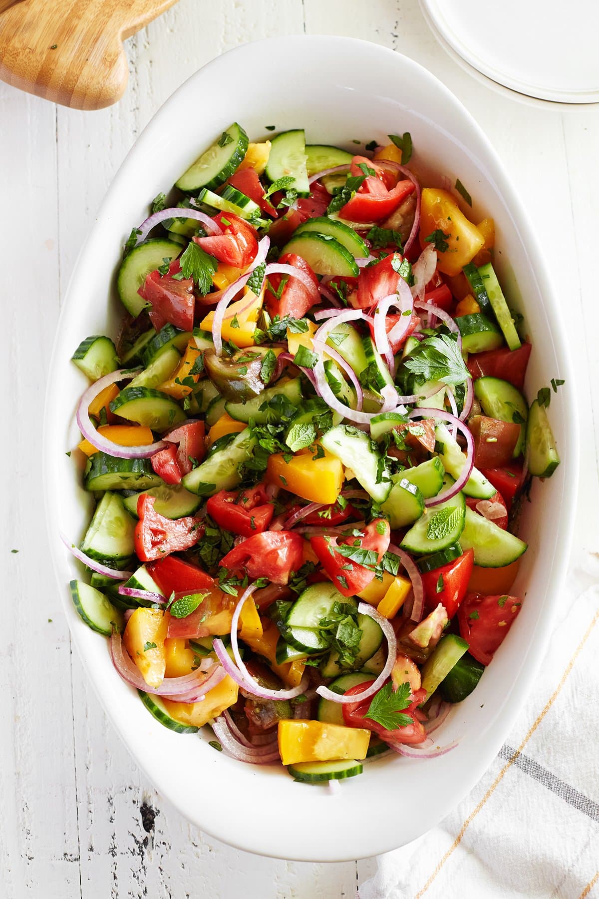 Cucumber Tomato Onion Salad | Good Life Eats