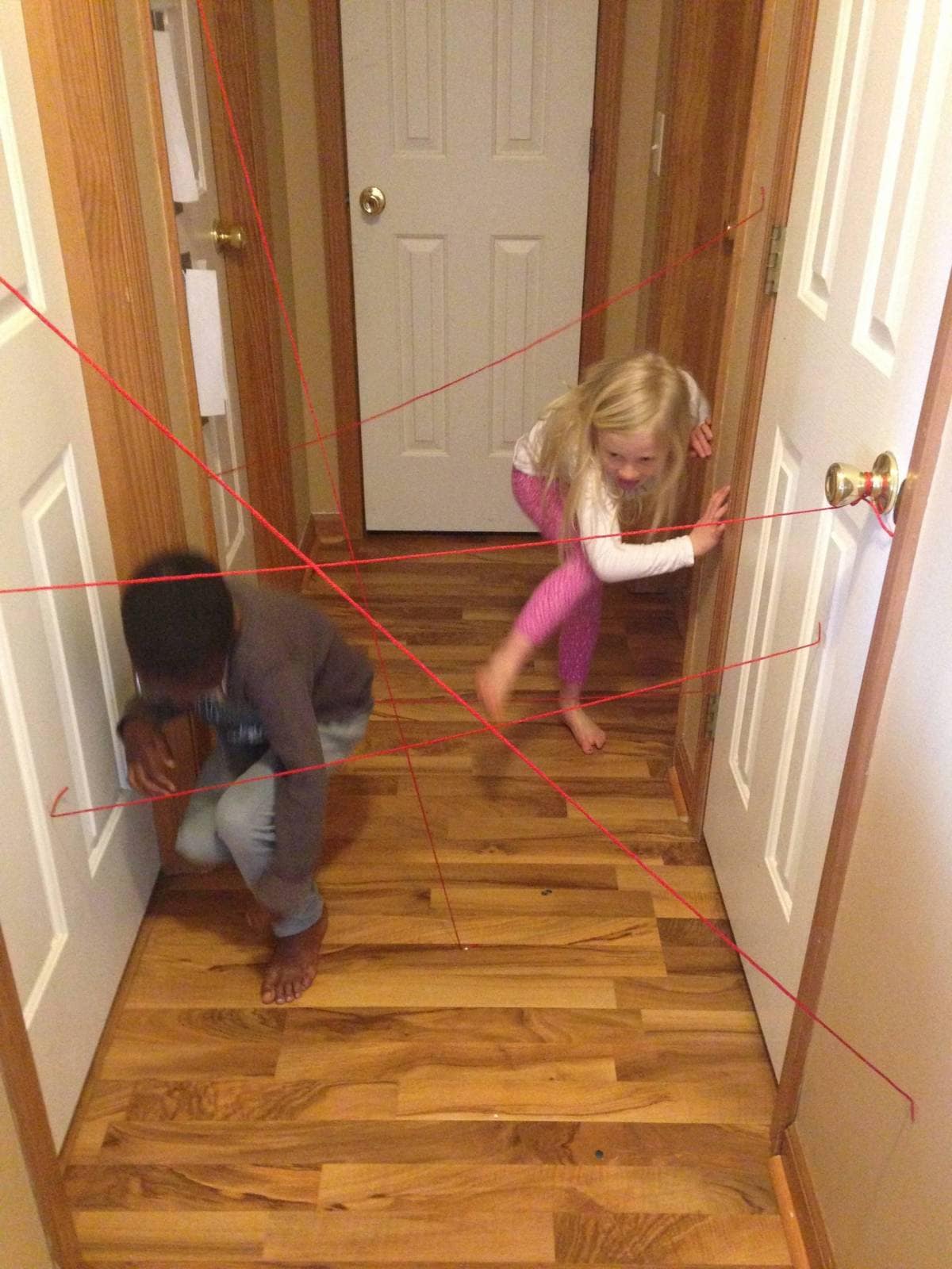 String Laser Maze | Indoor Activity - Green Kid Crafts