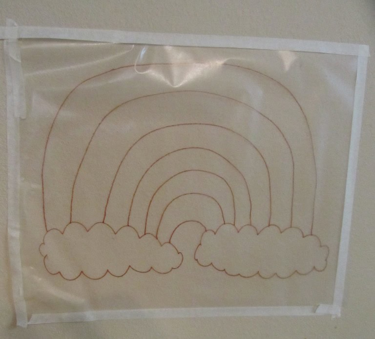 Sticky Rainbow Craft for Kids - Green Kid Crafts