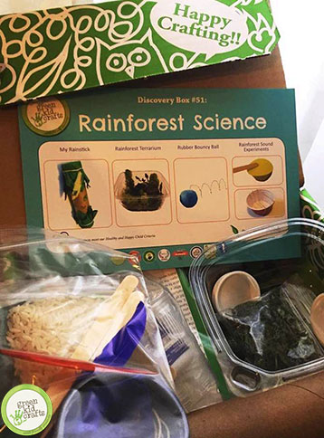 Box Feature: Rainforest Science - Green Kid Crafts