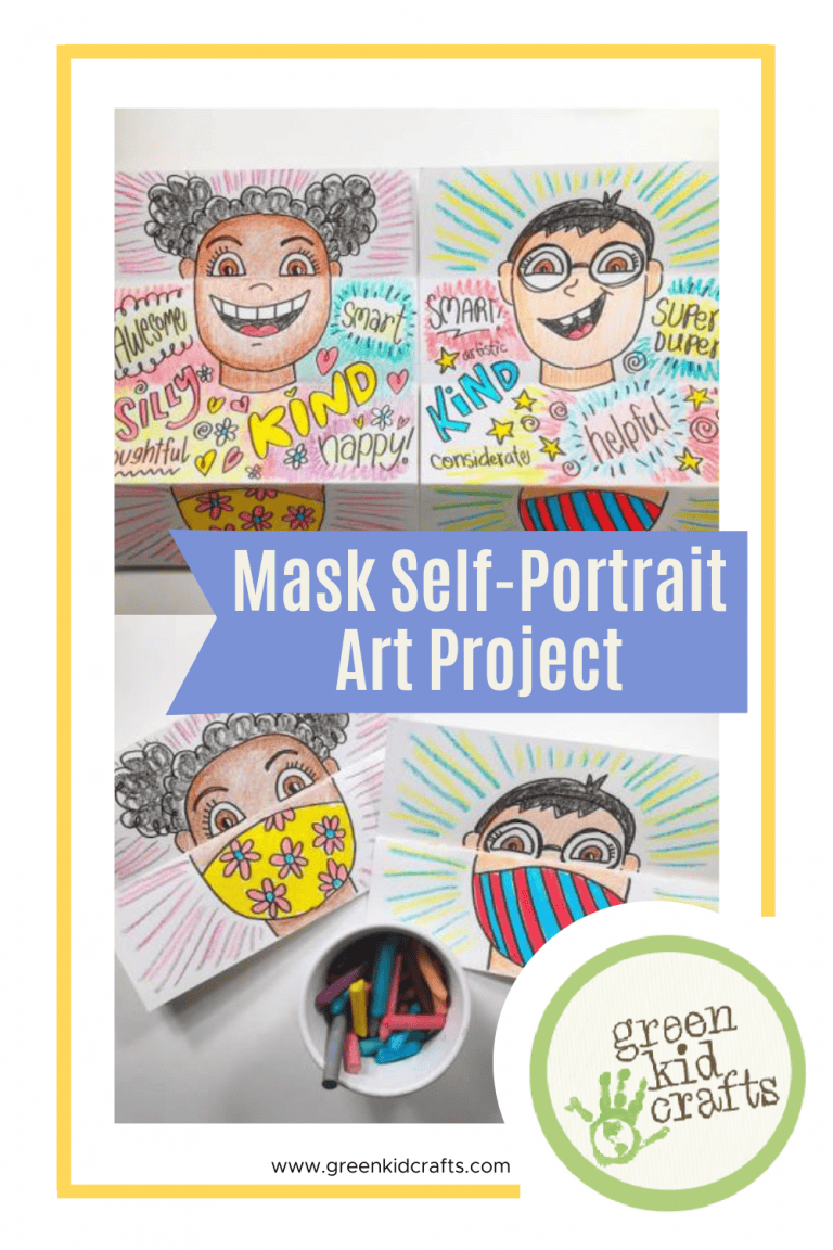 Mask Self-Portrait Art Project | Nourish Their Creativity