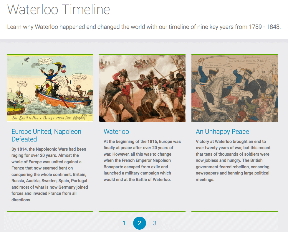 The Battle of Waterloo by @Waterloo200org - TeacherToolkit
