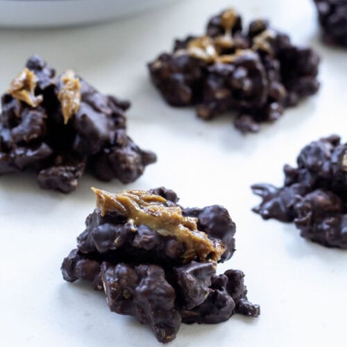 3 Ingredient Chocolate Rice Cake Bites