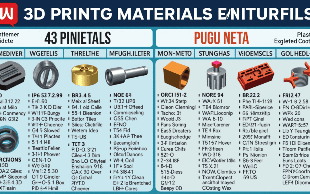 3D Printing Materials Comparison: Strength, Versatility, and ...