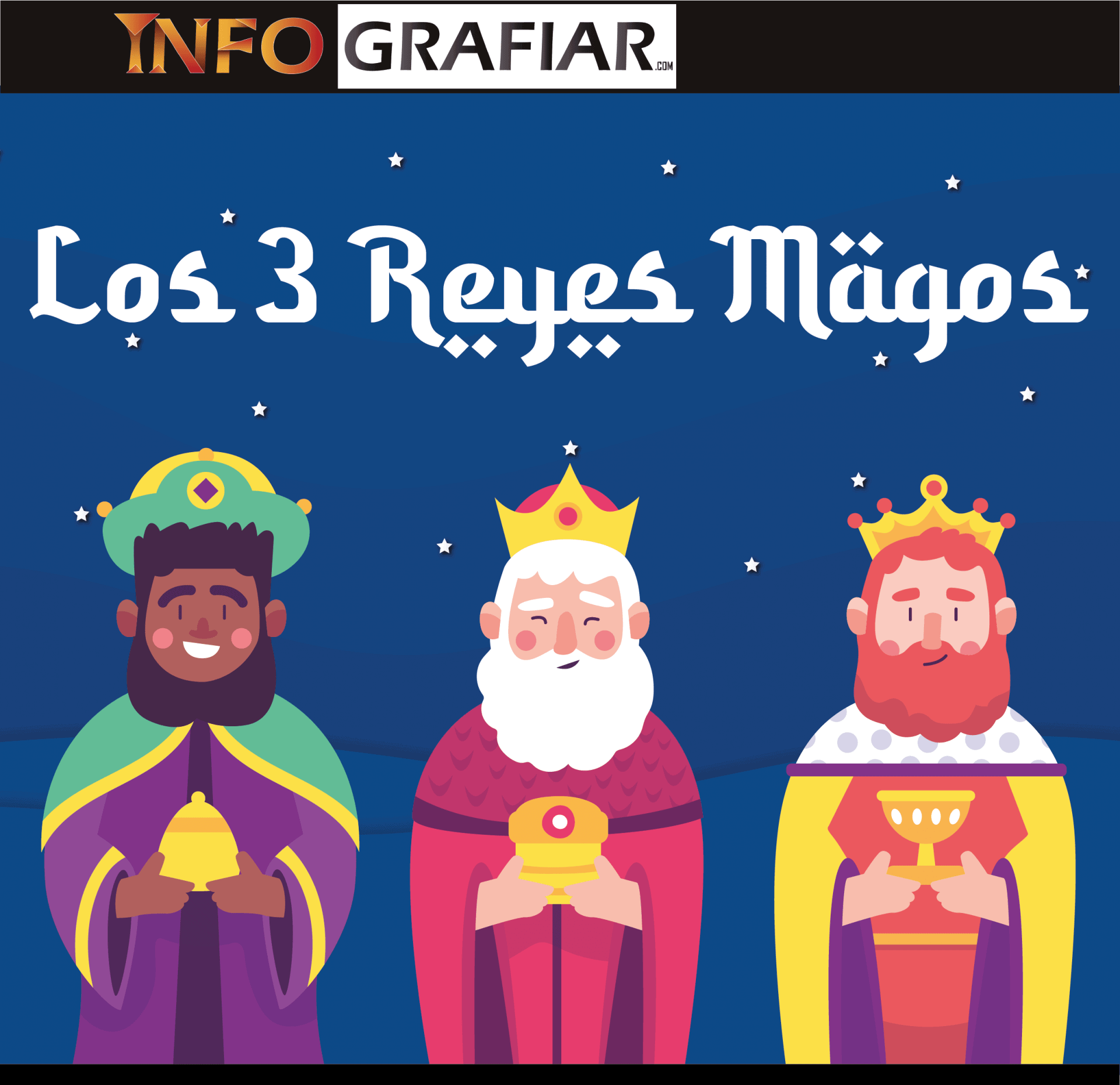 Los 3 reyes magos - INFOGRAFIAR