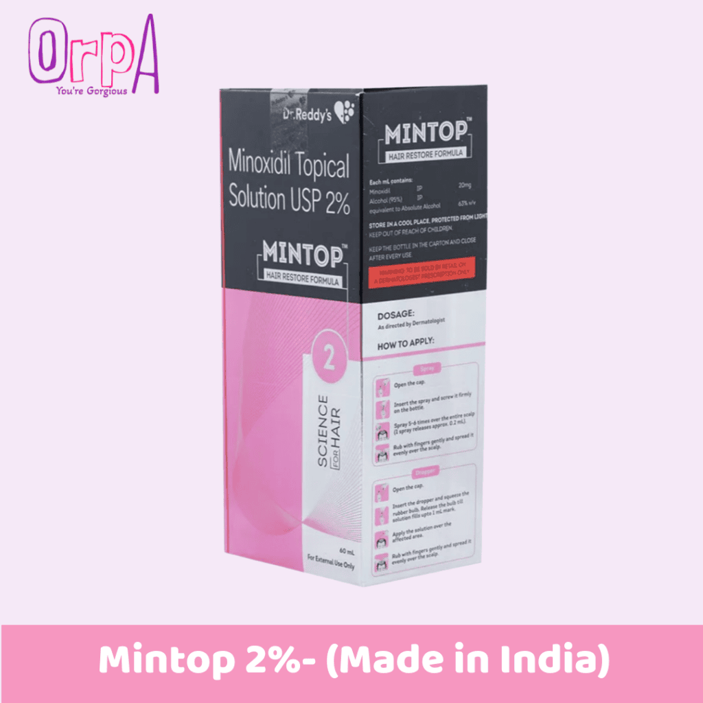 Mintop 2% Solution by Dr. Reddy 60ml - Orpa
