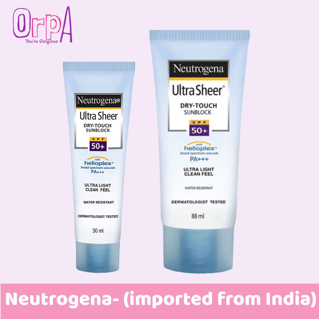 Neutrogena Ultra sheer Sunscreen, SPF 50+ - Orpa