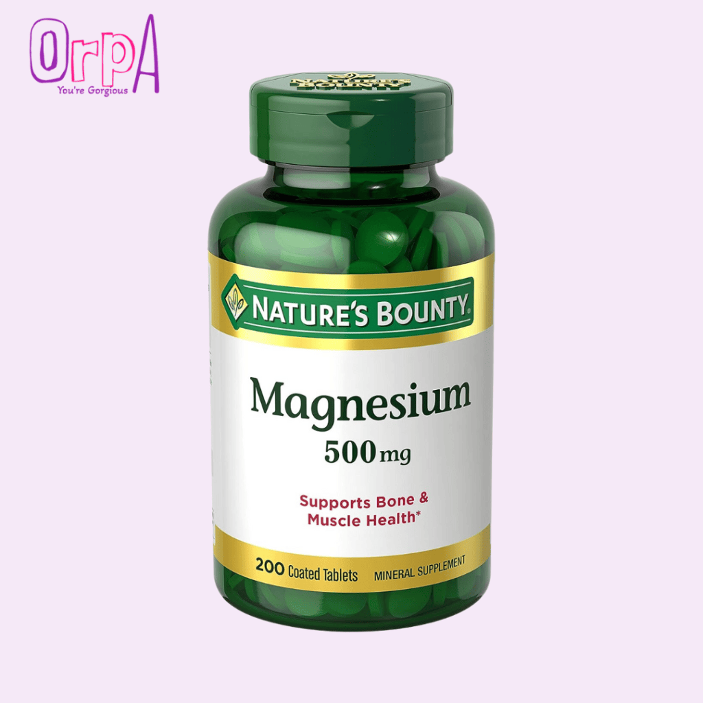 Nature's Bounty Magnesium 500 Mg - 200 Coated Tablets - Orpa
