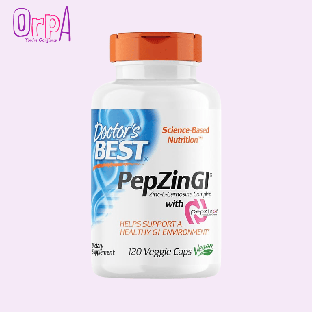 Doctor's Best PepZin GI, Zinc-L-Carnosine Complex - 120 Veggie Caps - Orpa