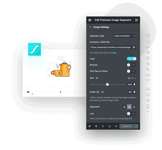 Elementor Image Separator Widget | Premium Addons for Elementor