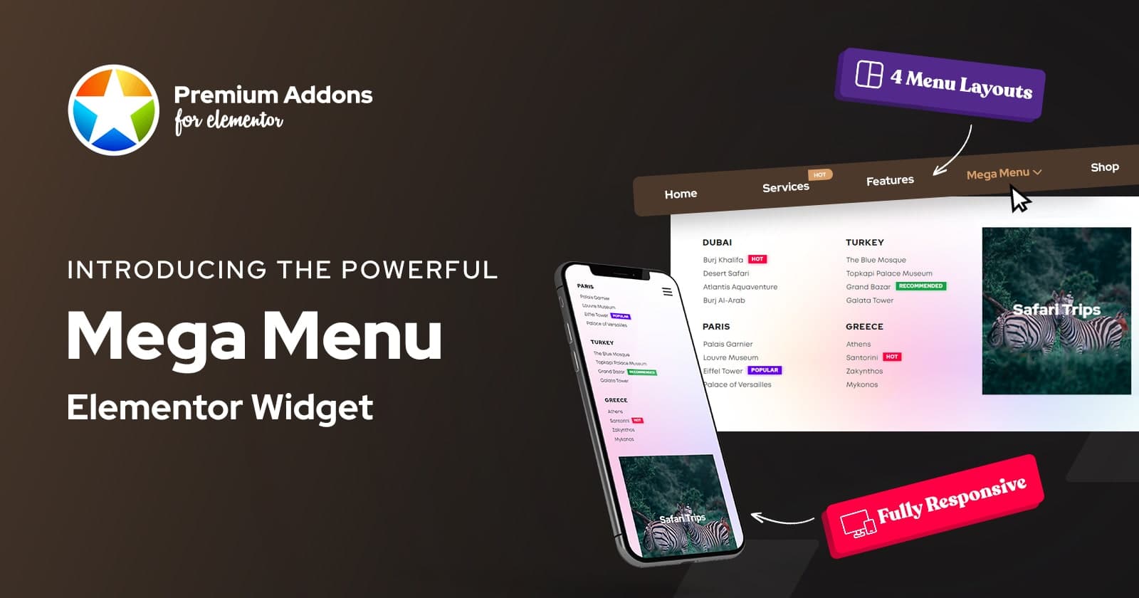 Introducing: The Powerful Mega Menu Widget for Elementor Page Builder ...