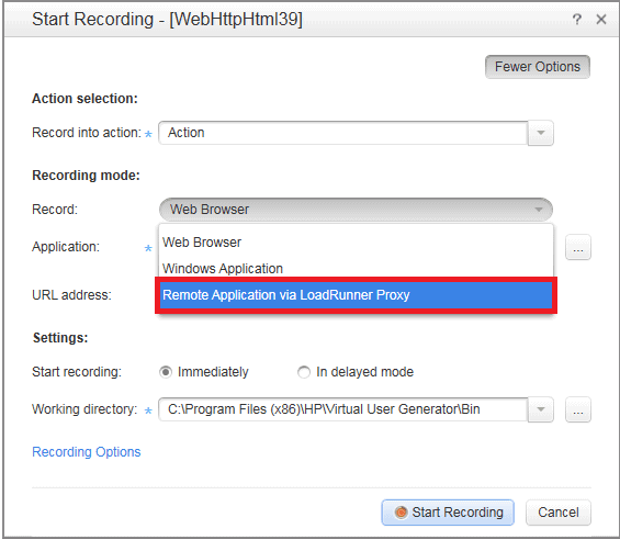 How To Record A Script Via Proxy In Loadrunner Qainsights