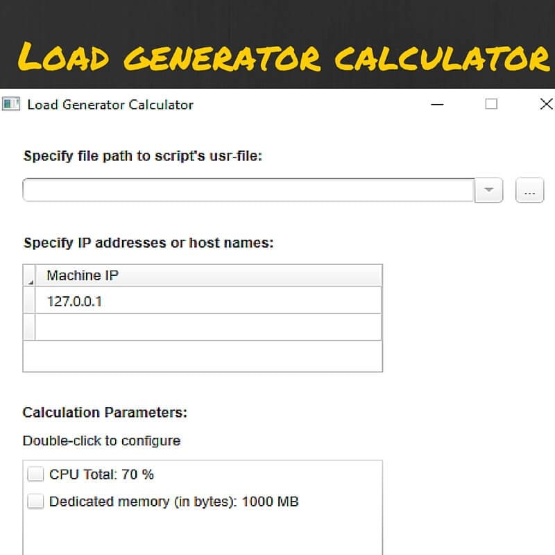 How to use Load Generator Calculator? - QAInsights