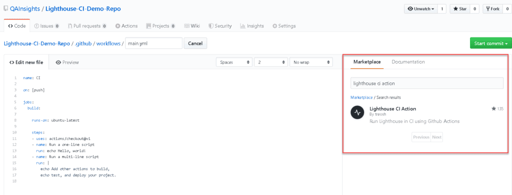 Performance Testing using Lighthouse CI Action - QAInsights