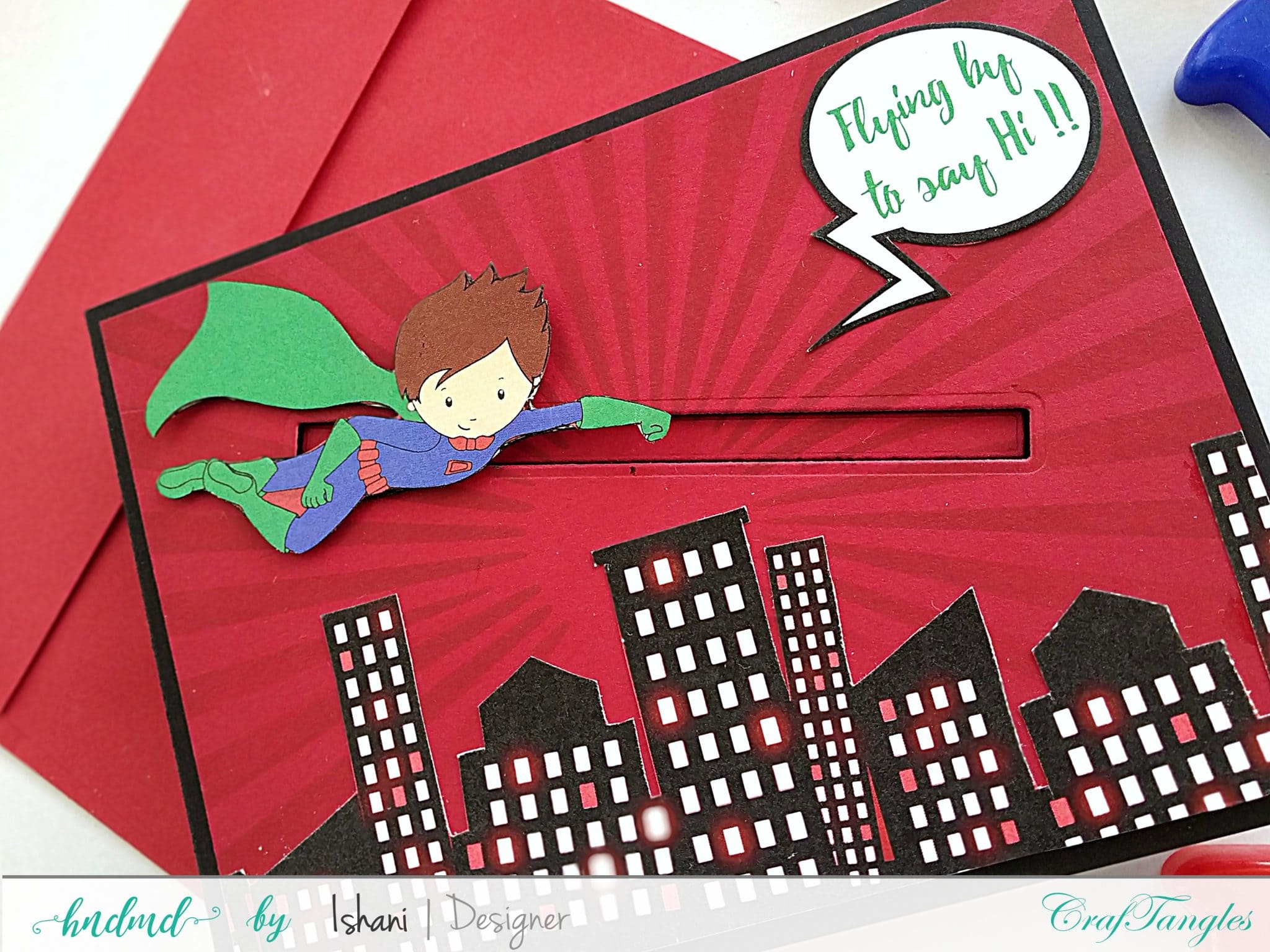3 Quick Superhero cards - with Video tutorial - CraftAdda Blog