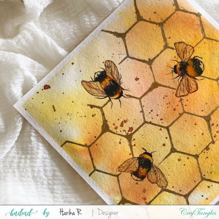 Beautiful Honey-bee Watercolor Tutorial - CraftAdda Blog