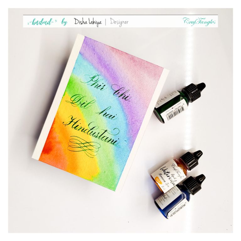 'Celebrate India' Calligraphy Artwork - CraftAdda Blog