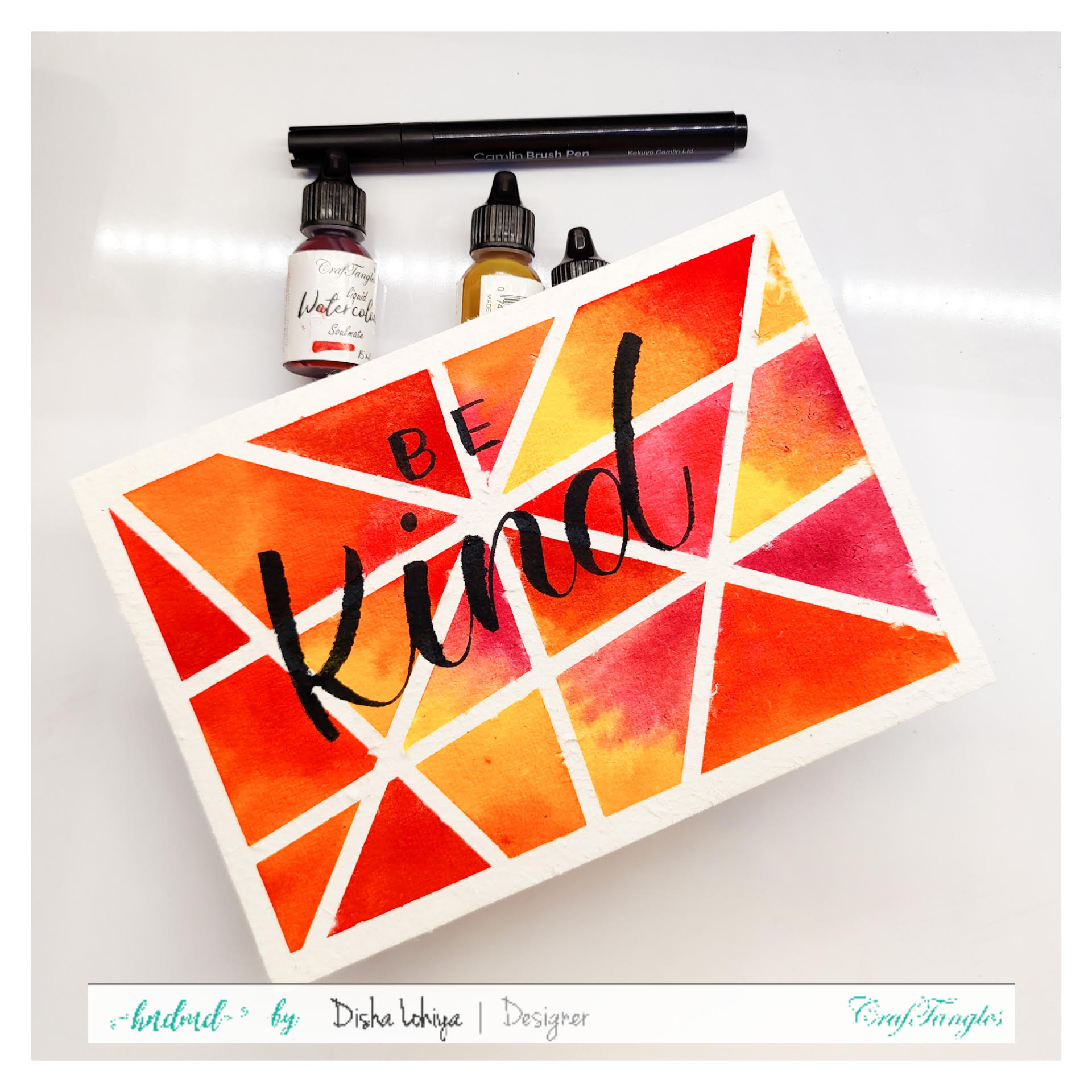 Geometric Watercolour Artwork - CraftAdda Blog