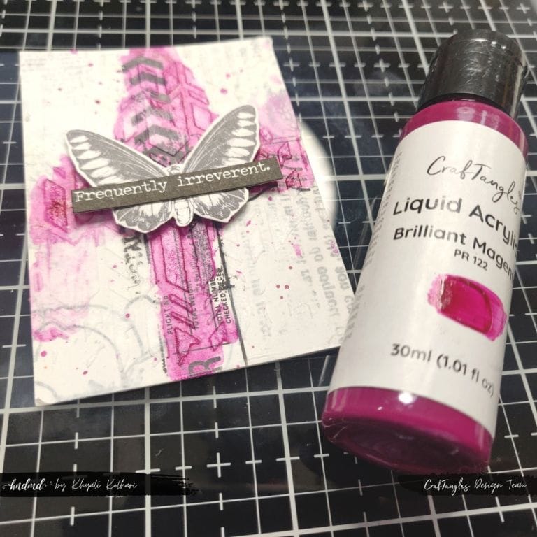 Simple and easy ATCs with Liquid Acrylics - HNDMD Blog