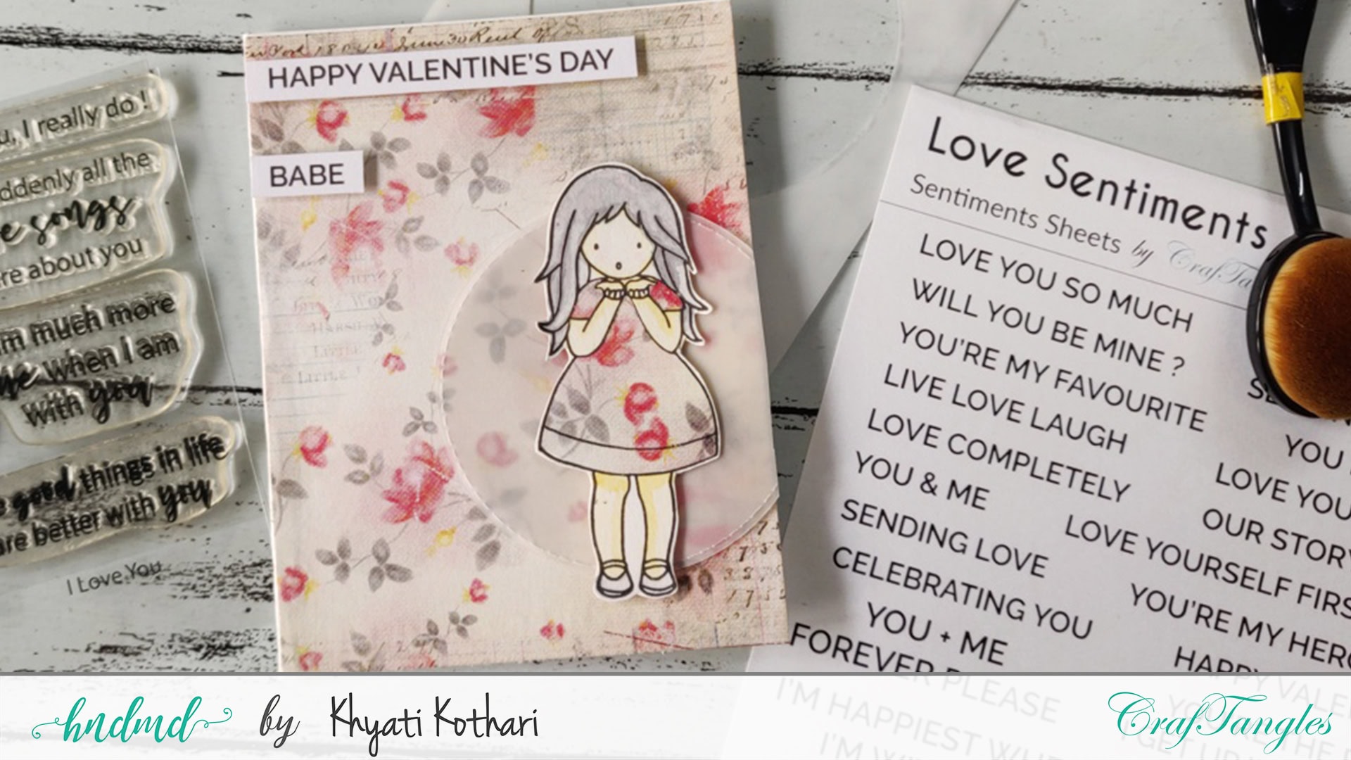Floral Valentine's Day Card - HNDMD Blog