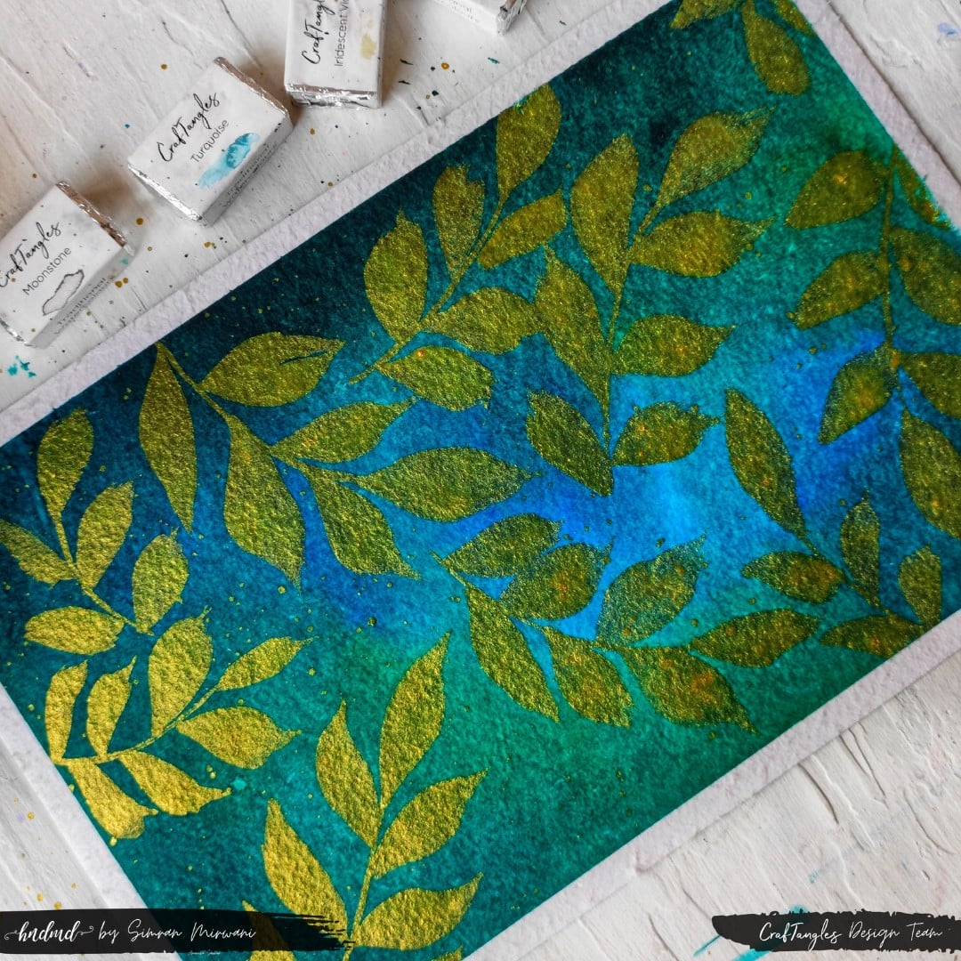 Gorgeous 'Shimmering Leaves' Watercolour Painting - CraftAdda Blog