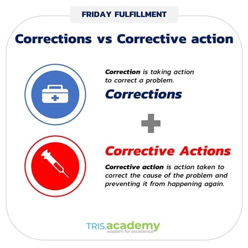 Corrections vs Corrective action - TRIS Corporation