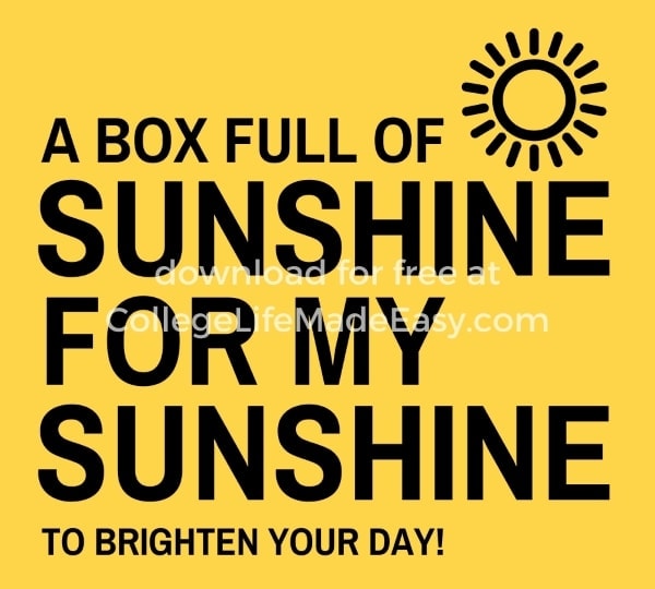 5 Adorable Box of Sunshine Printables [Download for Free]