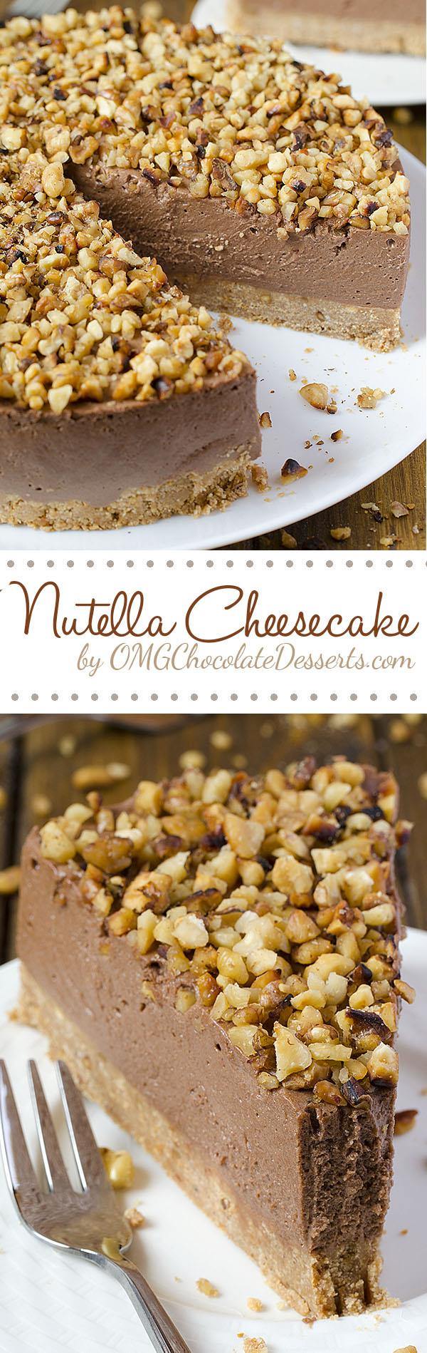 Nutella Cheesecake | A Simple 30 Minute No Bake Cheesecake Recipe