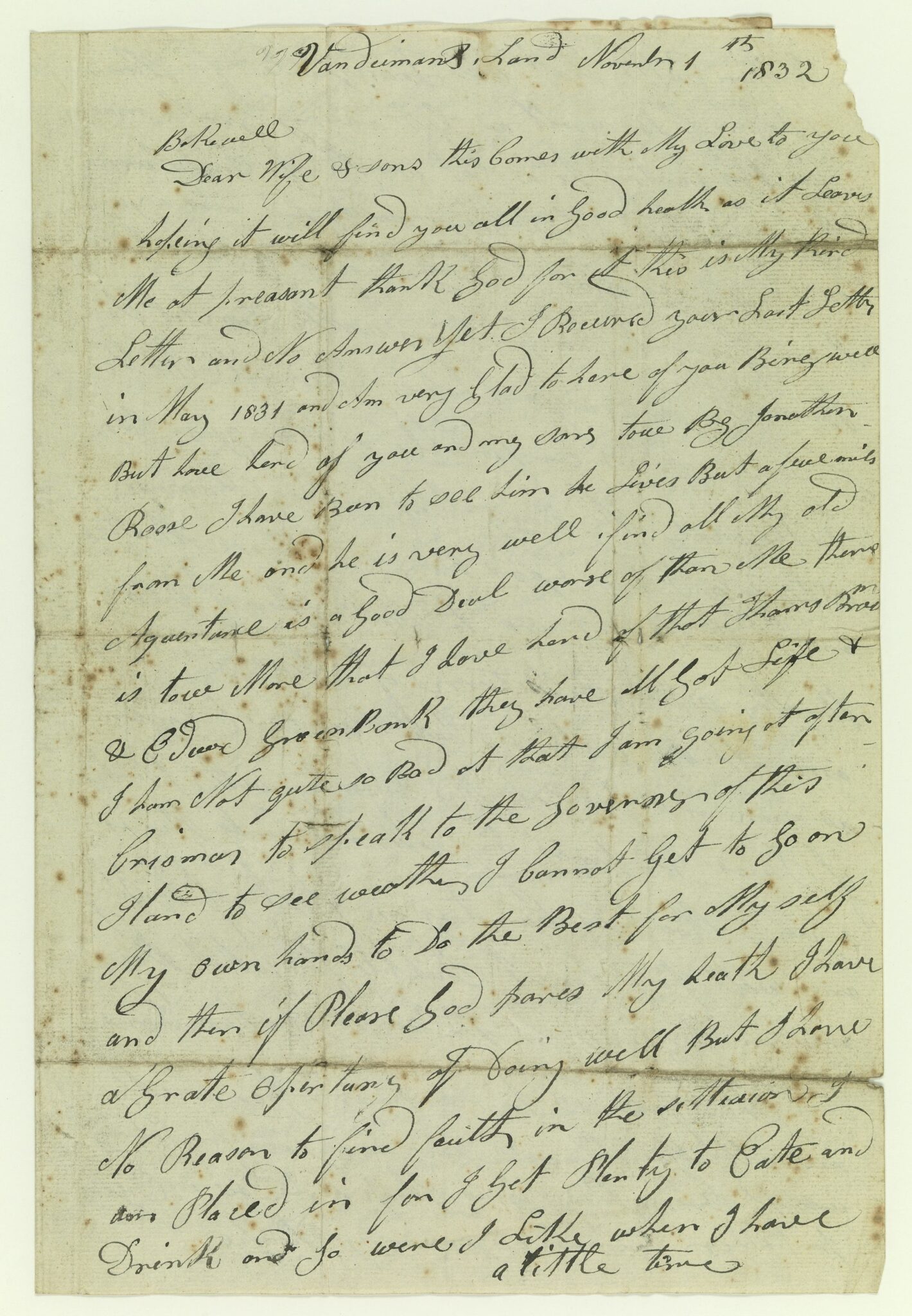The convict letters of George Bramwell: Convicted felon, yeoman, farmer ...