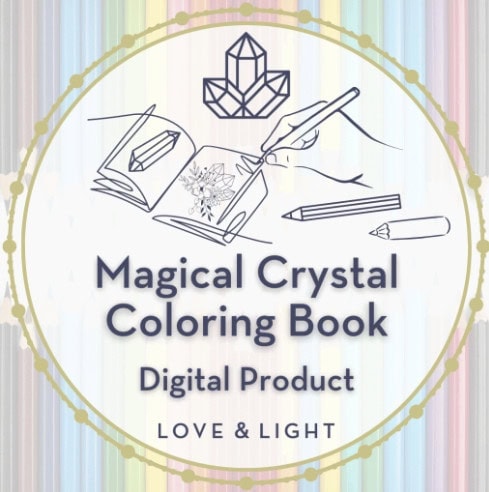 crystal coloring pages free