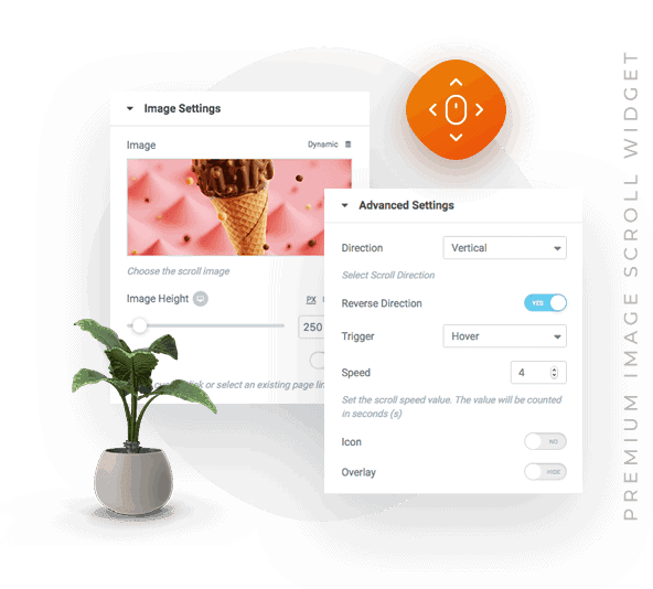 elementor scroll button