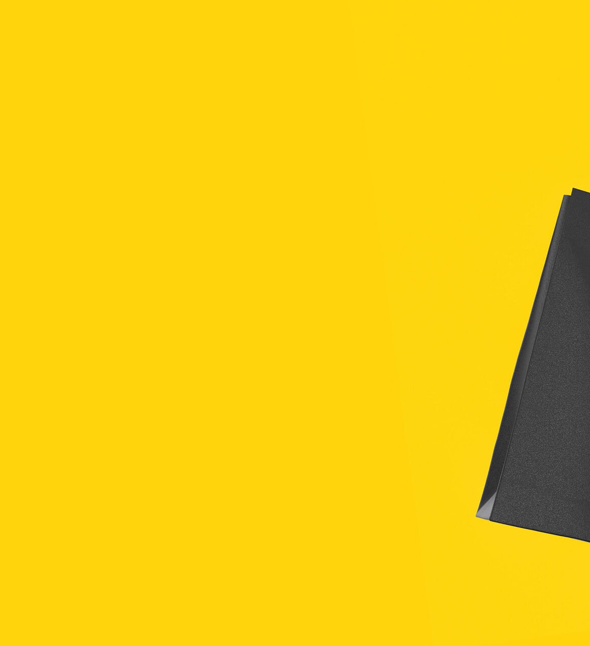 yellow background black triangle