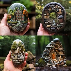 Pebble Art Art: Inspirations and Style References