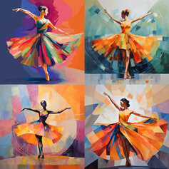 Art Inspirations and Styles in Triadic Color Scheme