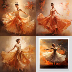 Art Inspirations and Styles in Warm Color Scheme