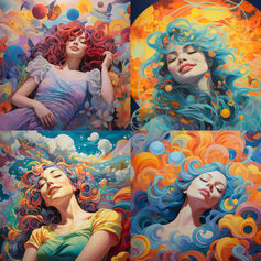 Art Inspirations and Styles in Accented Analogous Color Scheme