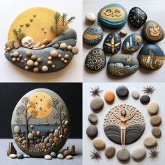 Pebble Art Art: Inspirations and Style References
