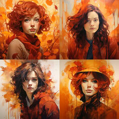 Art Inspirations and Styles in Warm Color Scheme