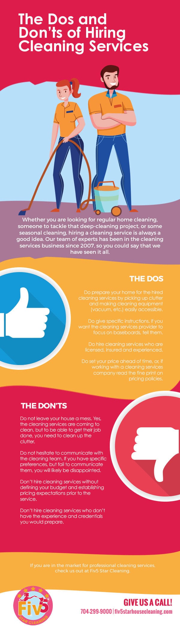 cleaning services infographic